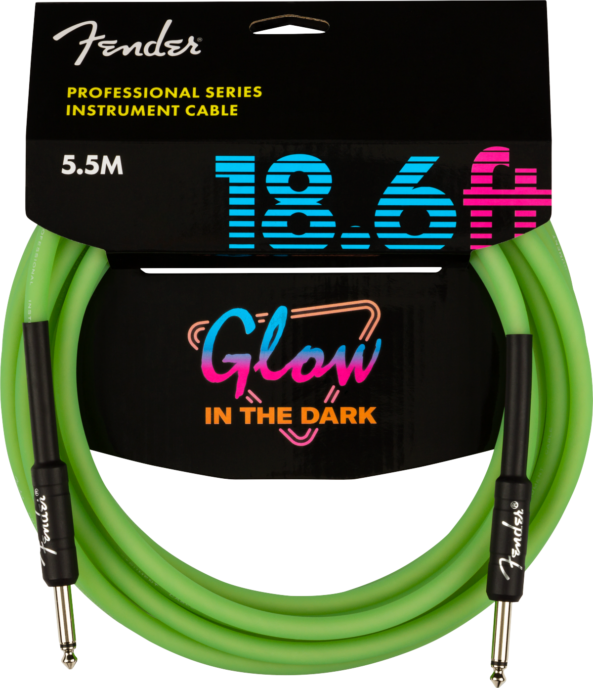 Cable Fender Pro Plug Glow In The Dark 5.5 Metros 0990818119
