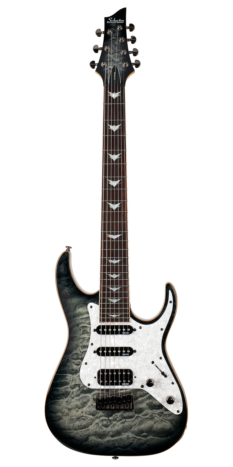 GUITARRA SCHECTER ELECTRICA BANSHEE-7 EX CHARCOAL BURST