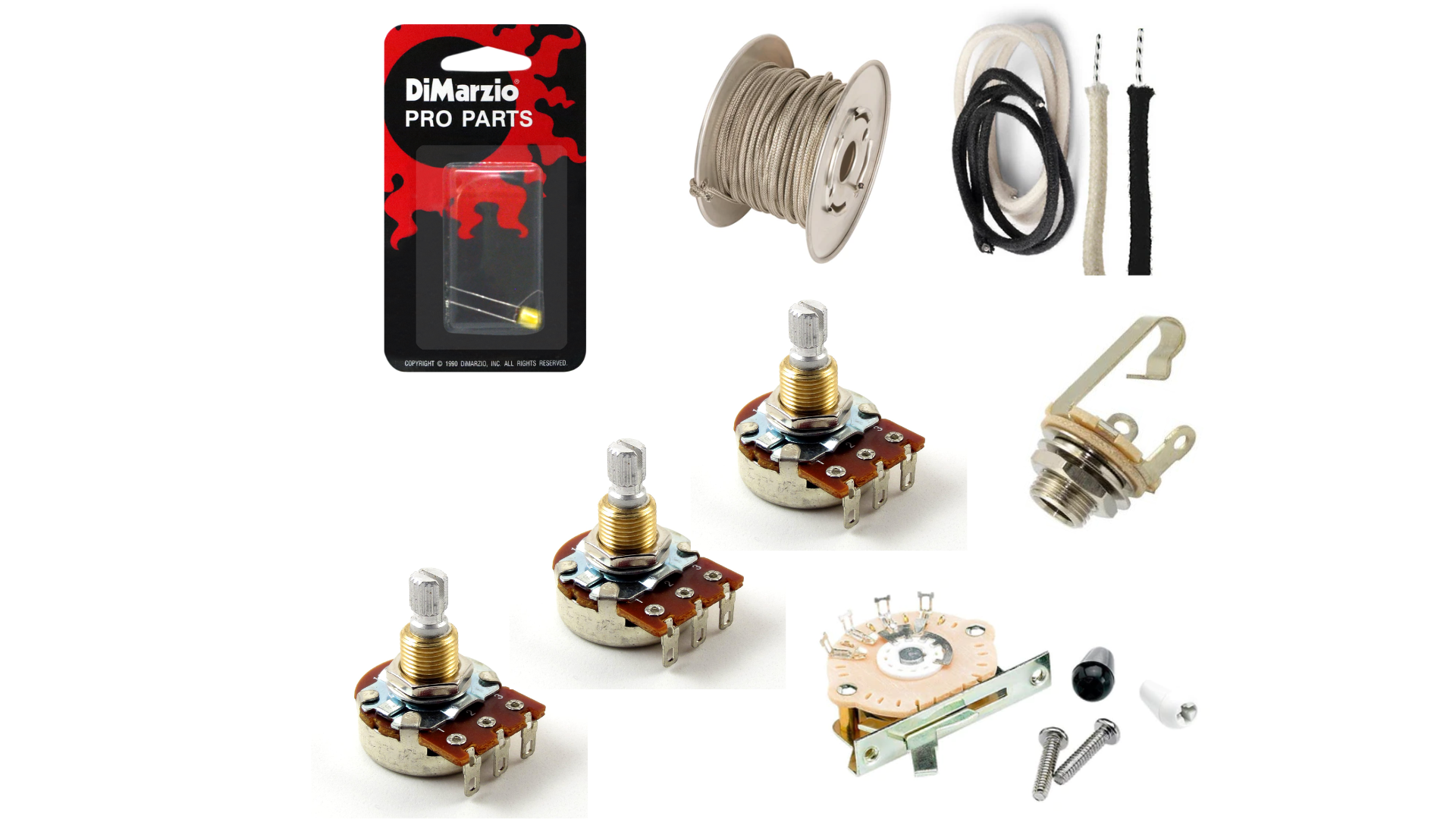 Kit de electrónica para guitarra Stratocaster (calidad óptima)
