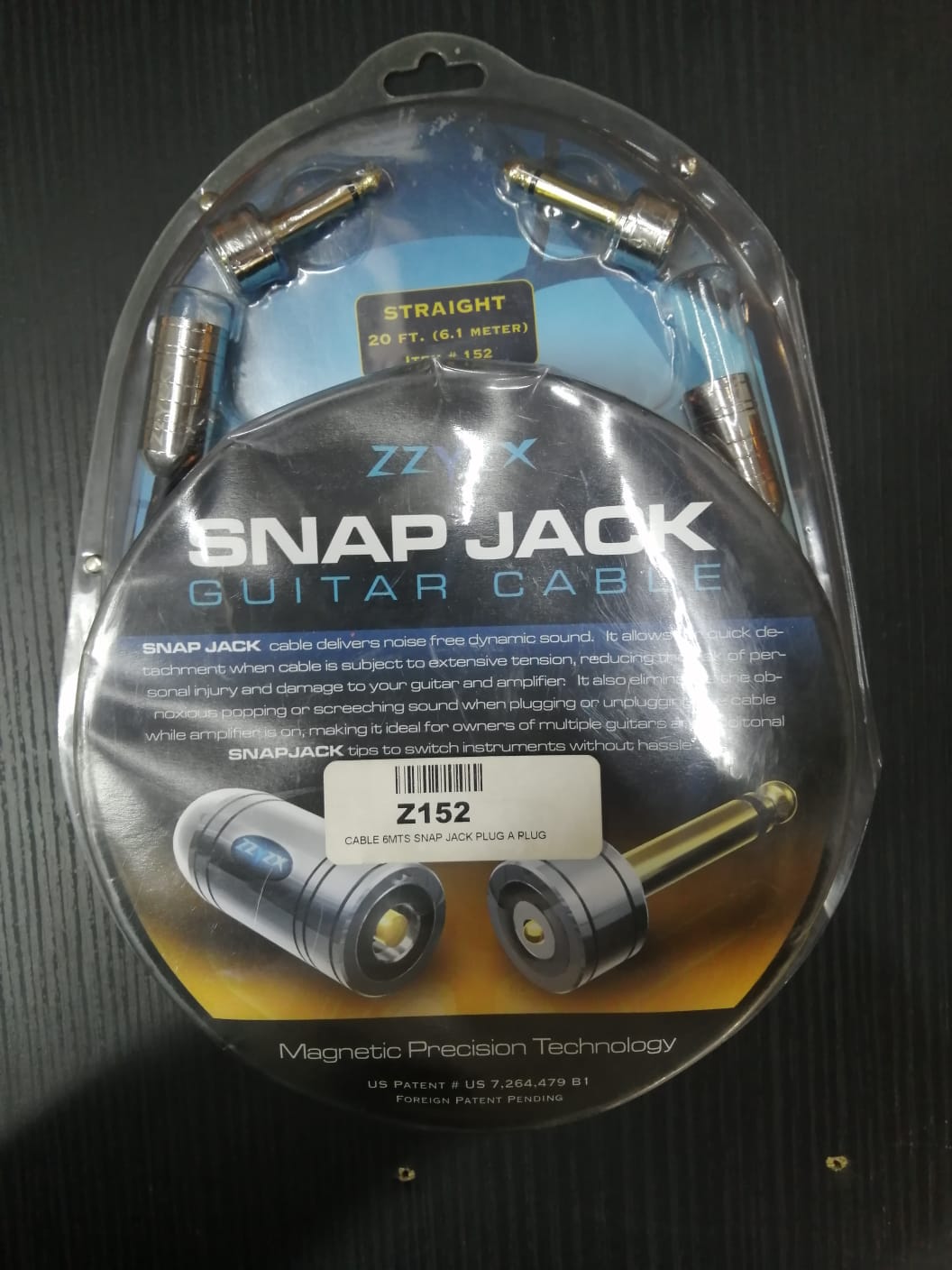 Cable Plug Snap Jack ZZYZX 4.6 metros